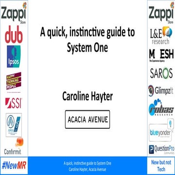 A quick, instinctive guide to System One | PDF | Education