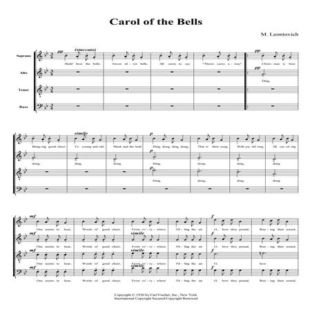 carol of the bells partitura completa de | PDF