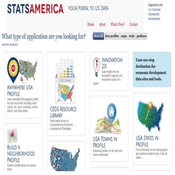 StatsAmerica: Your Portal to U.S. Data | PDF | Internet | Computing