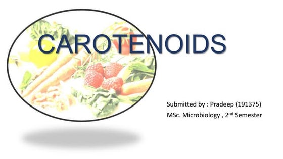 Carotenoids | PPTX