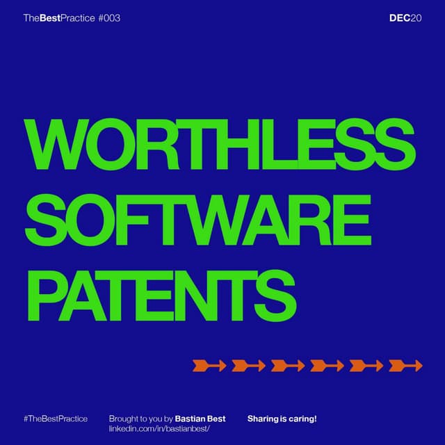 Worthless software patents | PDF