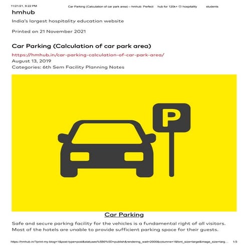 Parking guidelines.(drashti) | PPTX
