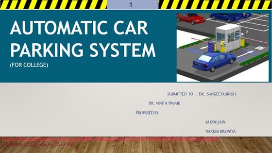 AUTOMATIC CAR PARKING SYSTEM | PPT