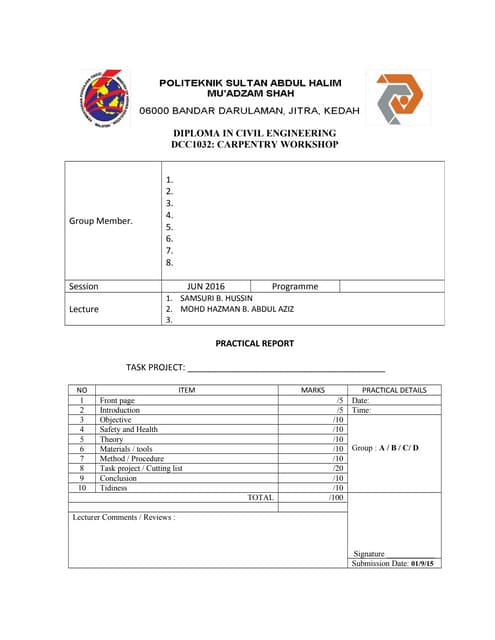 lab report structure deflection of cantilever | PDF