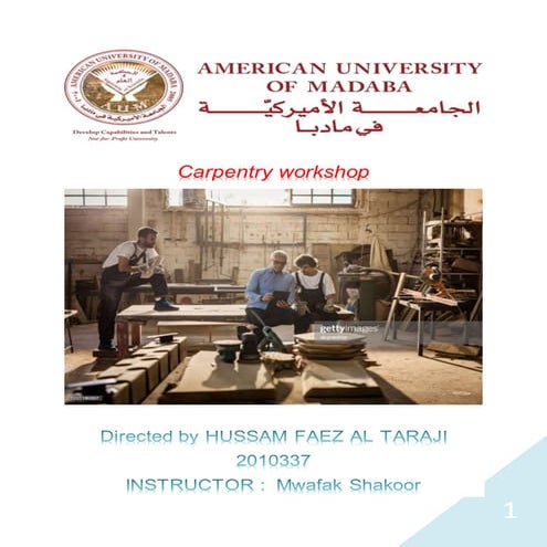 Carpentry workshop | DOCX