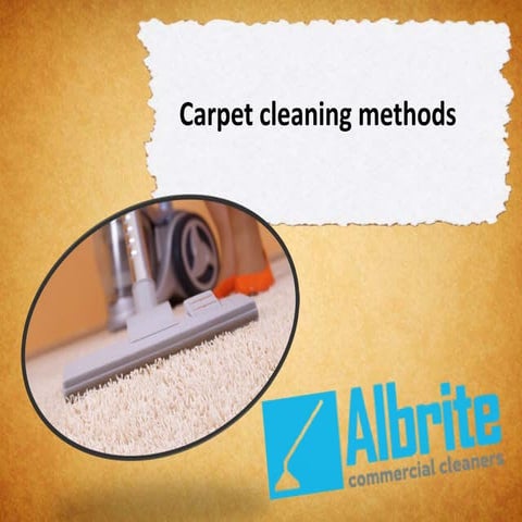 Carpet cleaning methods | PPT