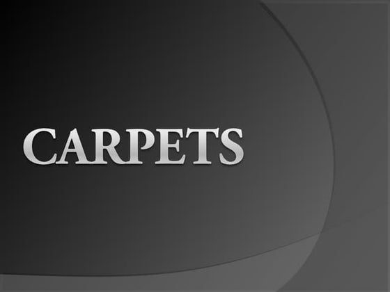 Basic of Carpet Manufacturing Process by MPD | PDF | Needlework | Arts ...