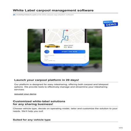 carpool administration software service .pd