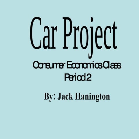 Car Project | PPT