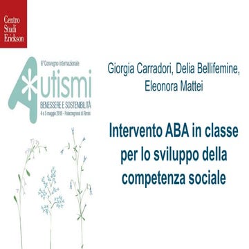 Giorgia Carradori, Delia Bellifemine, Eleonora Mattei - Intervento ABA ...