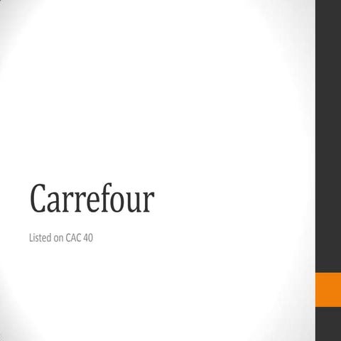 Slidecast: Carrefour | PPTX