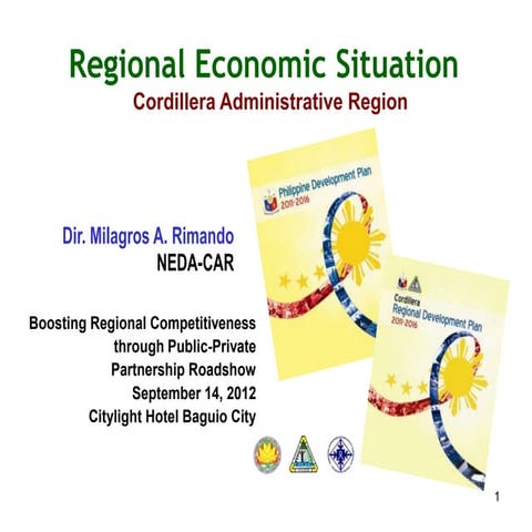 Car regional economic situationer ncc presentation | PPTX
