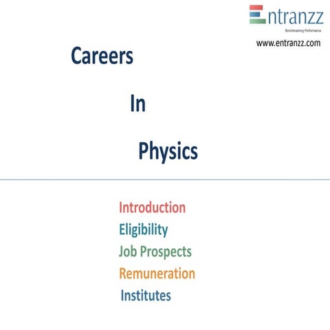 Carrers in physics | PDF