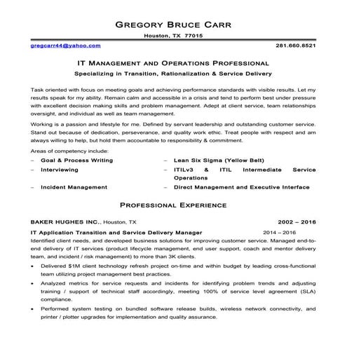 Greg Carr Resume | DOC