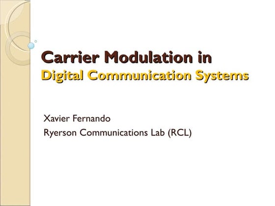 Concept of modulation | Communication Systems | PPTX | Computing ...