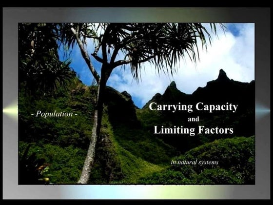 Populaiton growth and carrying capacity cer | PPTX | Biological ...