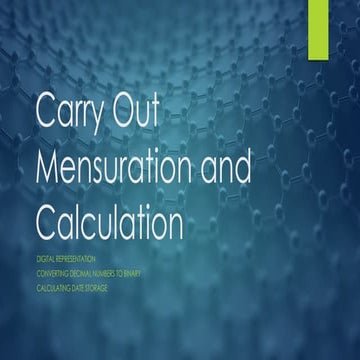 Carry Out Mensuration and Calculation.pptx