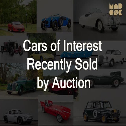 Cars of Interest Recently Sold by Auction | PPTX