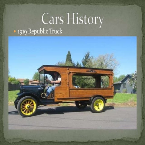 Cars history | PPTX