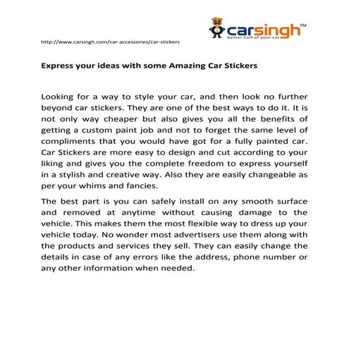 Car stickers | PDF | Car Culture | Automotive