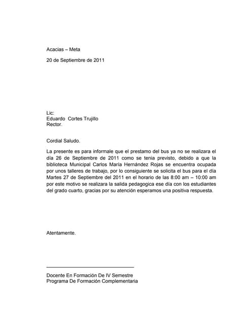 Carta rector | DOCX