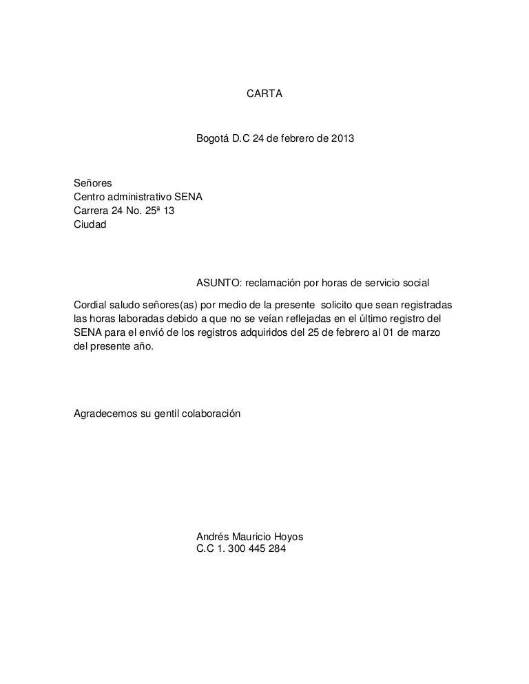 Formato De Carta Formal Costa Rica Mary Kendrick Ejemplo De Carta