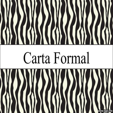 Carta Formal | PPT