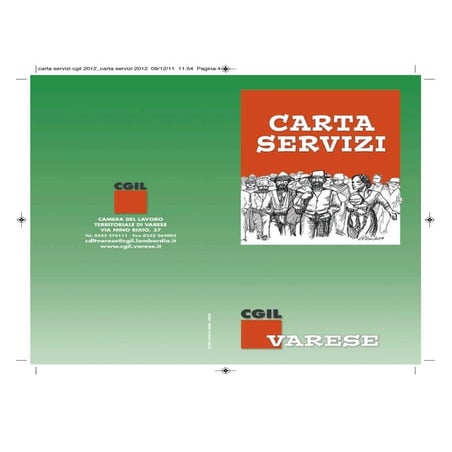 La carta dei servizi della CGIL Varese | PDF