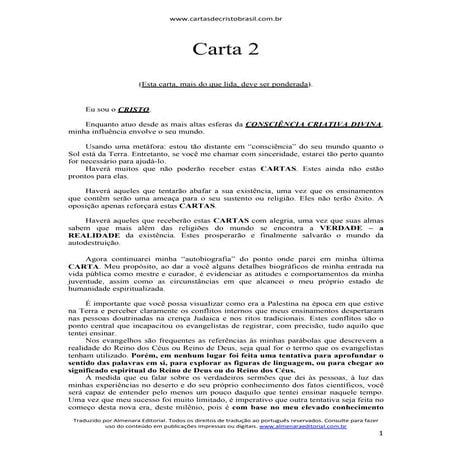 Carta 2 | PDF