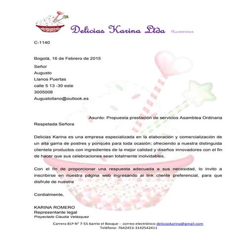 Carta comercial | DOCX