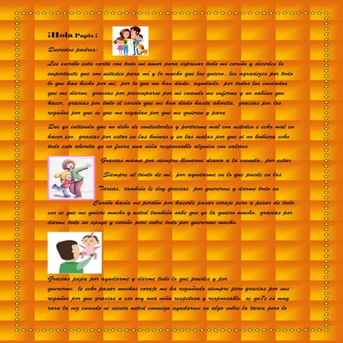Carta a mis padres | PDF