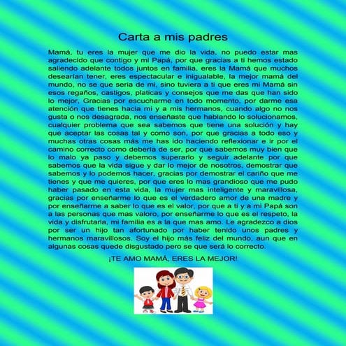 Carta a mis padres | PDF