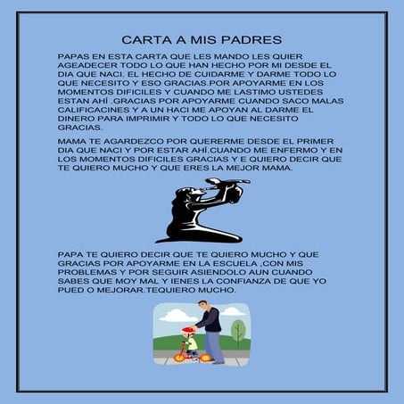 Carta a mis padres | PDF