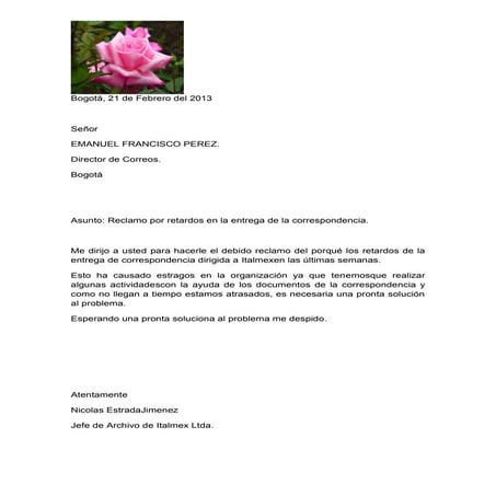 Carta Estilo Bloque Extremo | DOCX