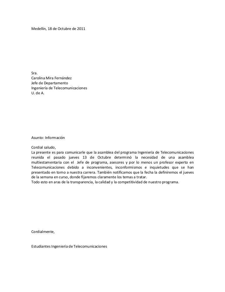 Carta Citación