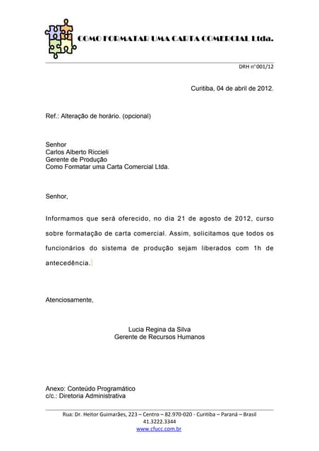Carta Simple Comercial | PDF