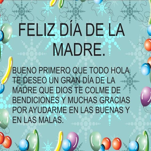 Carta del dia de la madre | PDF