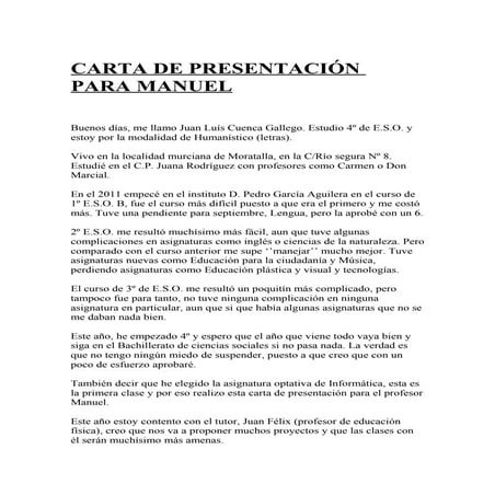 Lista 97 Foto Ejemplo De Carta De Presentacion Laboral Sin Experiencia