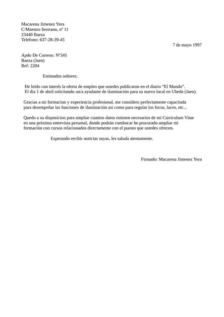 Carta de presentacion castro r.(f.a.t) | DOCX