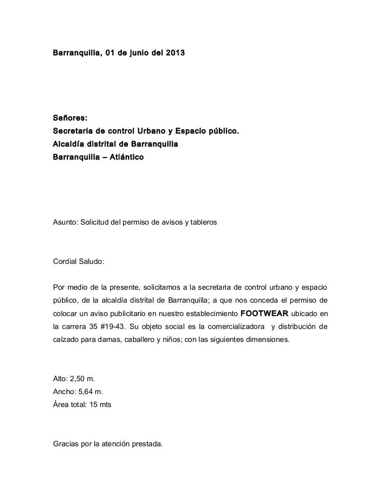 Modelo Carta Solicitud Permiso Modelo Porn Sex Picture Porn Sex Picture