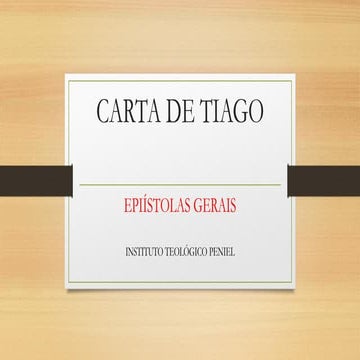 Carta de Tiago | PDF | Christianity | Religion & Spirituality
