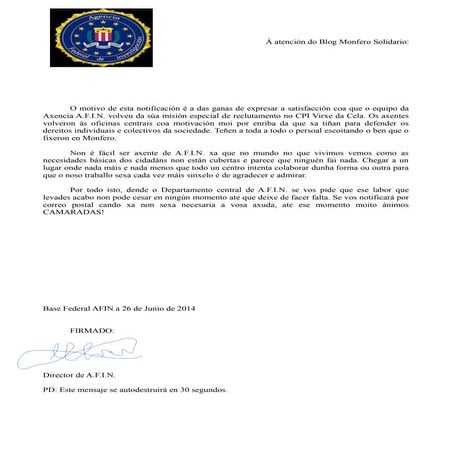 Carta director afin | PDF