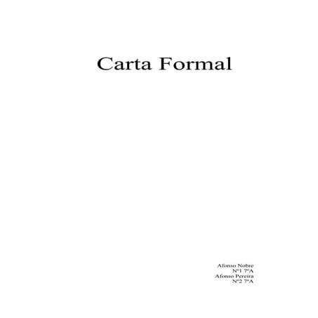 Carta formal | DOTX