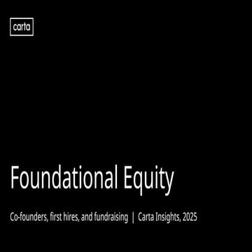 Carta Foundational Equity we're Silicon Valley founders | PPTX