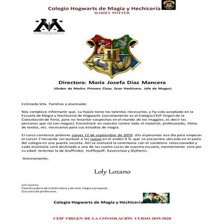 Plantilla De Sobre Para Carta De Aceptación De Hogwarts Para Imprimir