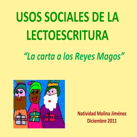 CARTA A LOS REYES MAGOS | PPTX