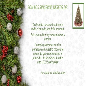 Carta de navidad | PPTX