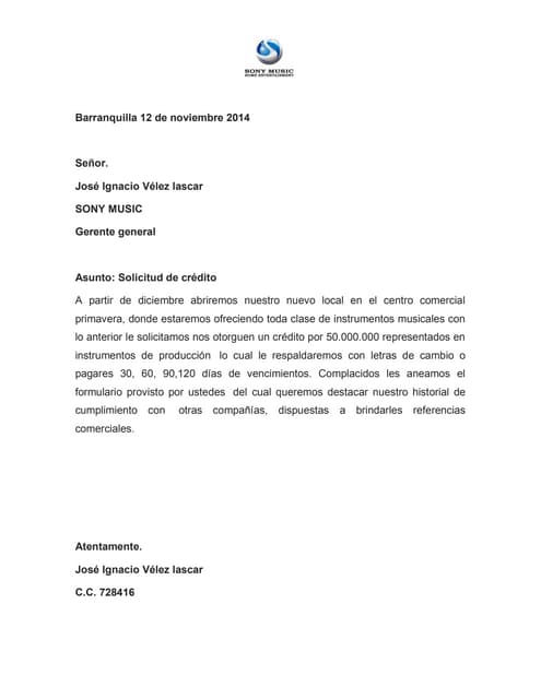 Formato De Carta Formal Con Cc