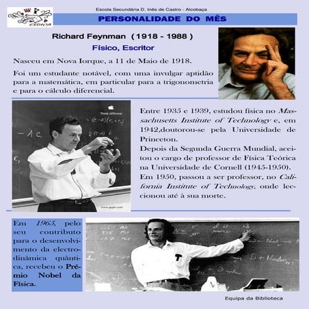 Cartaz Richard Feynman | PDF