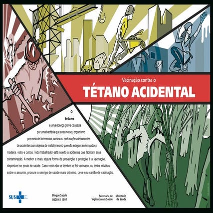 Cartaz tetano acidental | PDF